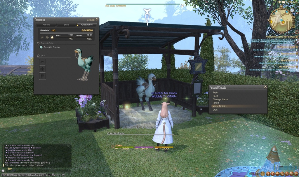 Wubbly Tubbles Blog Entry `Snow White Chocobo` | FINAL FANTASY XIV, The ...
