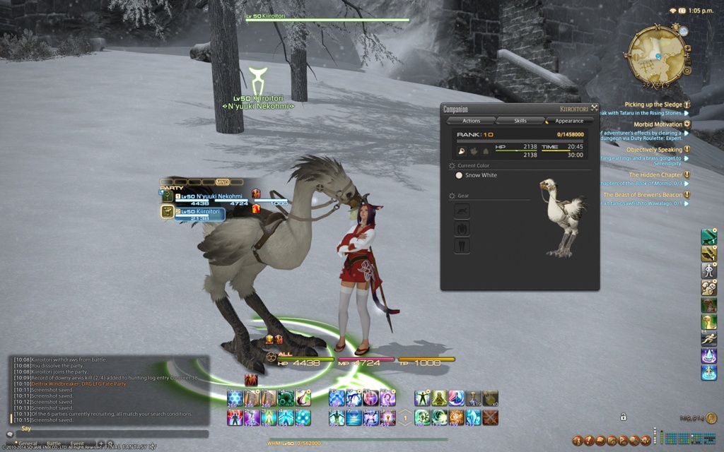 N'yuuki Nekohmi Blog Entry `Chocobo Dye - Snow White` | FINAL FANTASY ...