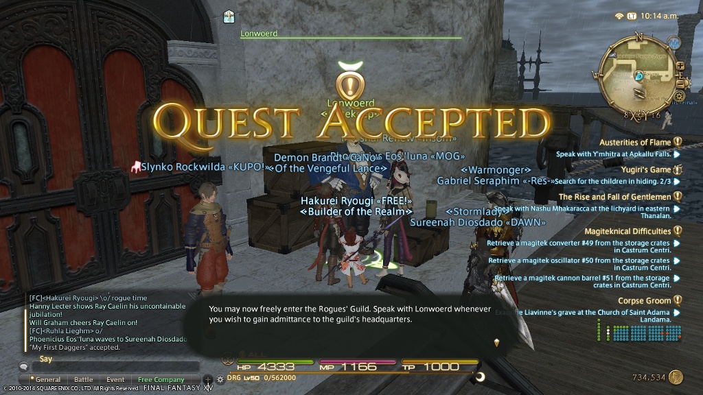 Hakurei Ryougi Blog Entry `Joining The Rogues Guild` | FINAL FANTASY ...