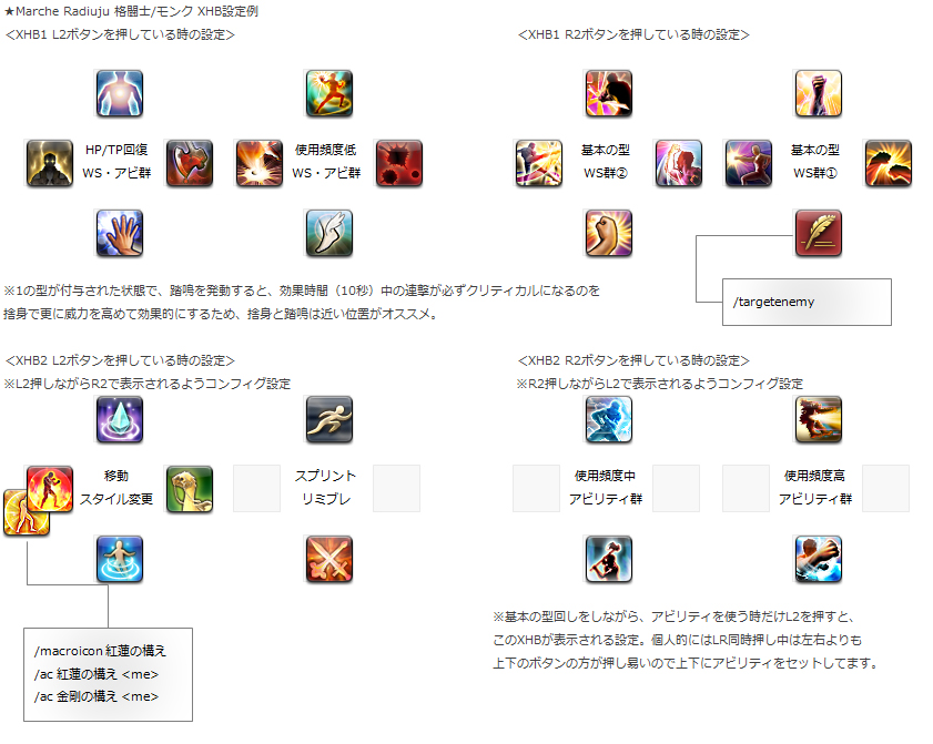 Marche Radiuju 日記「FF14 格闘士/モンクの「自分」のマクロ設定（パッチ2.1以降）」 | FINAL FANTASY ...