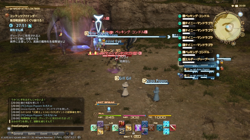Gill Gil Blog Entry `【PS3】HUDやらXHBやら【ヒーラー目線】その2` | FINAL FANTASY XIV ...