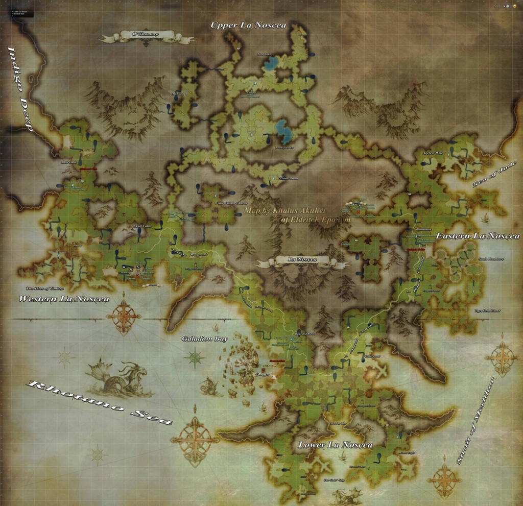 Hot Chocolat 日記「新旧FF14 MAP」 | FINAL FANTASY XIV, The Lodestone