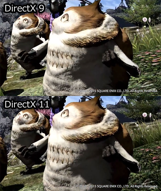 Gacchi Mohawk 日記「DirectX9とDirectX11とを比較してみました。」 | FINAL FANTASY XIV, The Lodestone