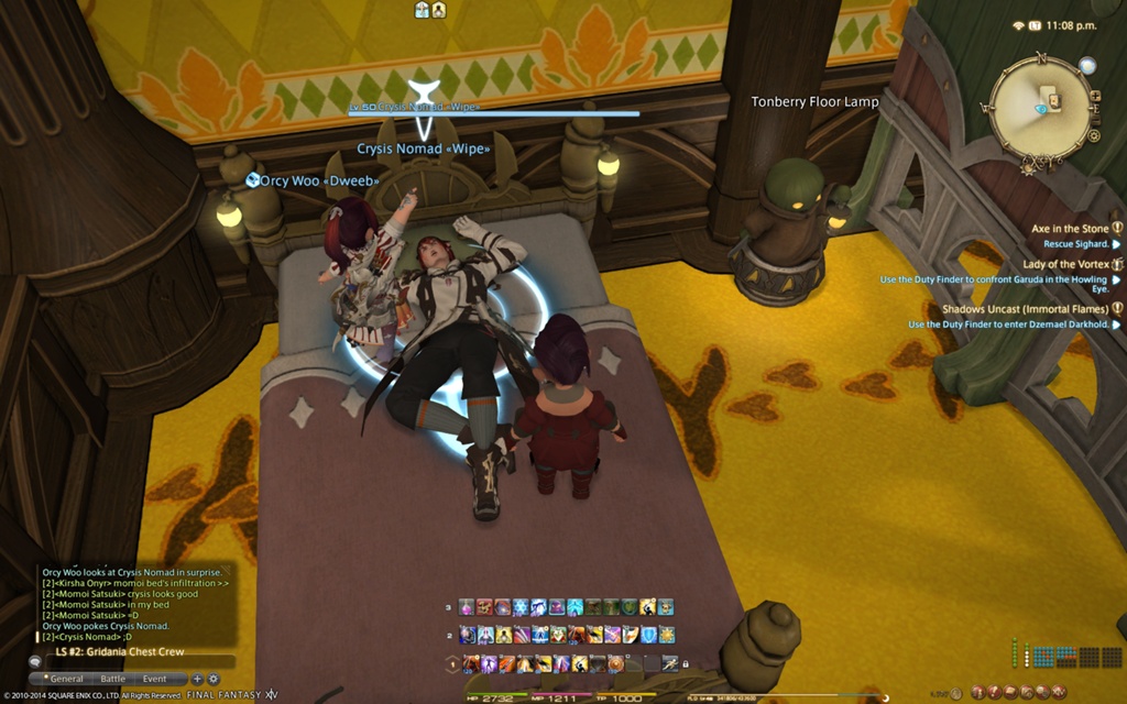 Momoi Yuudai Blog Entry `Tonberry Bed!!` | FINAL FANTASY XIV, The Lodestone