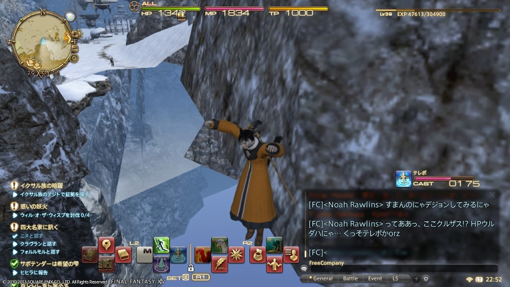 Noah Rawlins 日記「救出！ 地形にハマった猫」 | FINAL FANTASY XIV, The Lodestone