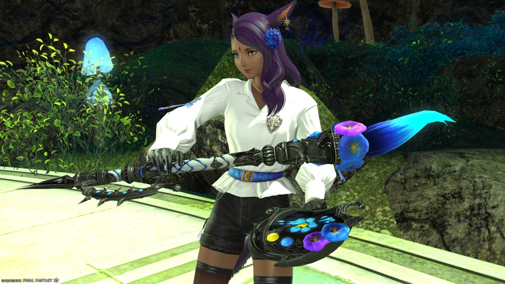 R'ehya Lucifura Blog Entry `[Glamour] Painting this world blue` | FINAL FANTASY XIV, The Lodestone