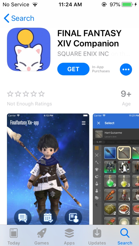 Hydeus Cantatherust Blog Entry `FFXIV Companion App is released ...
