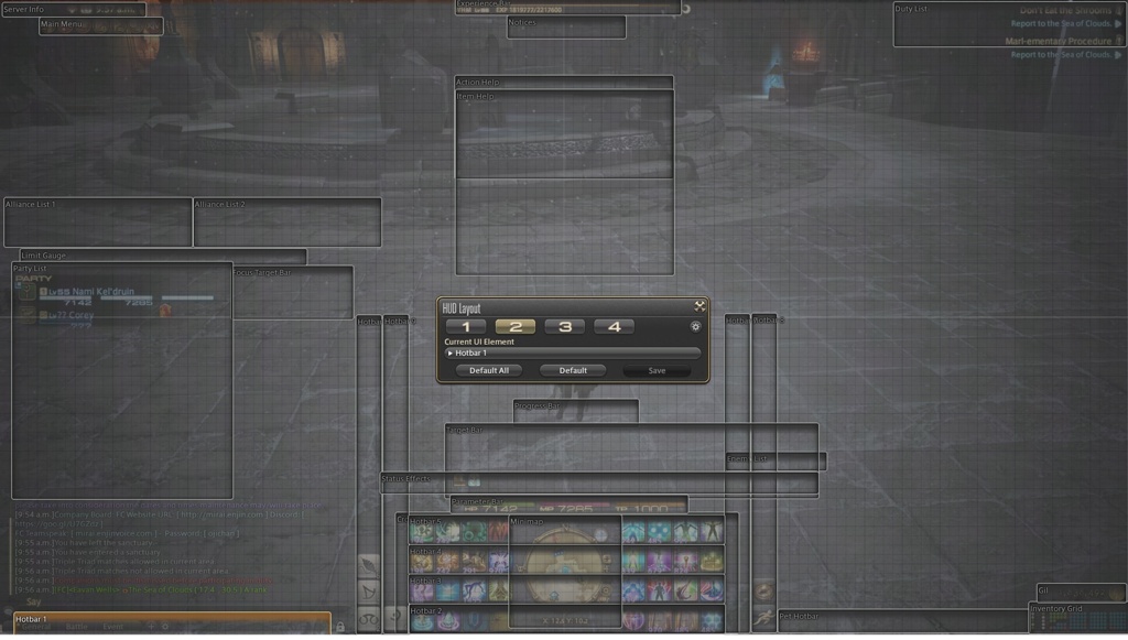 Eden Hana Blog Entry `My UI w/ HUD Layout` | FINAL FANTASY XIV, The ...