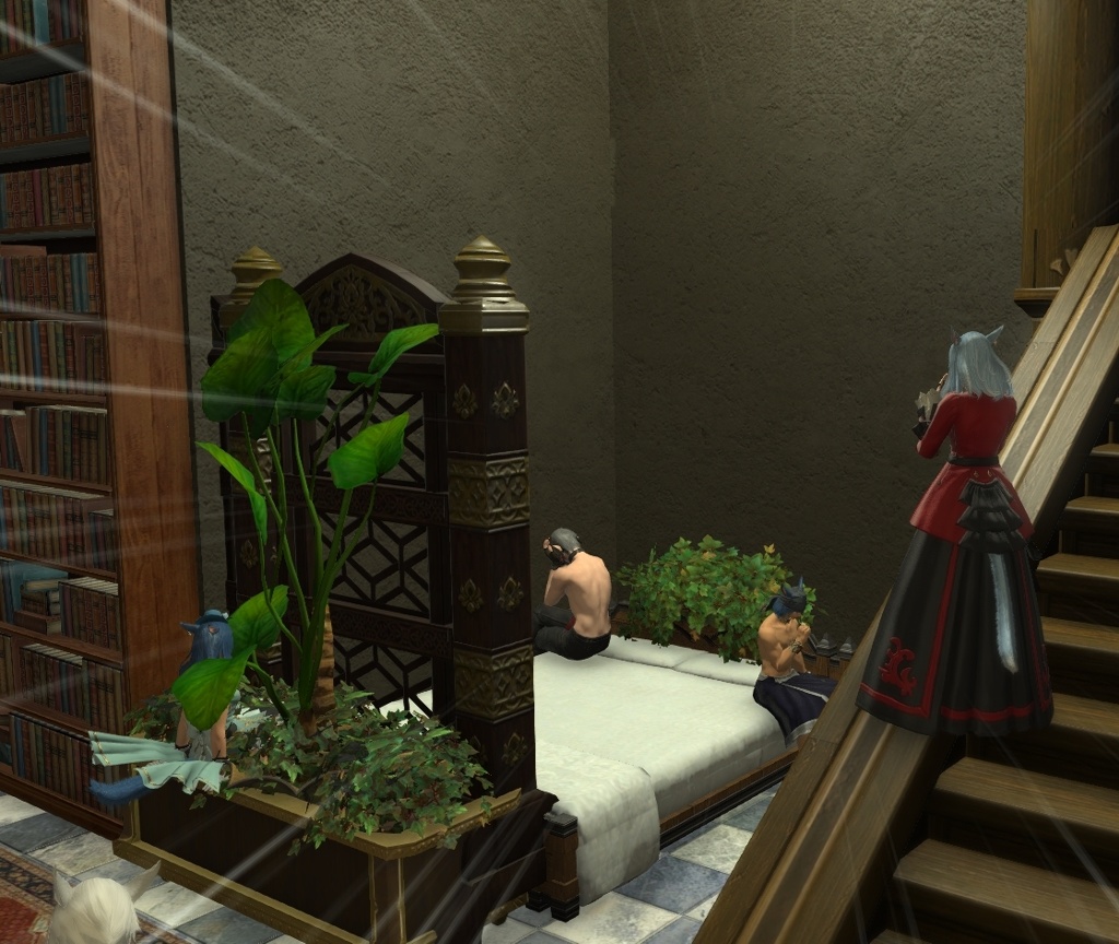 Silvia Rees 日記「赤と黒と緑のハウジングと学のAW完成。」 | FINAL FANTASY XIV, The Lodestone