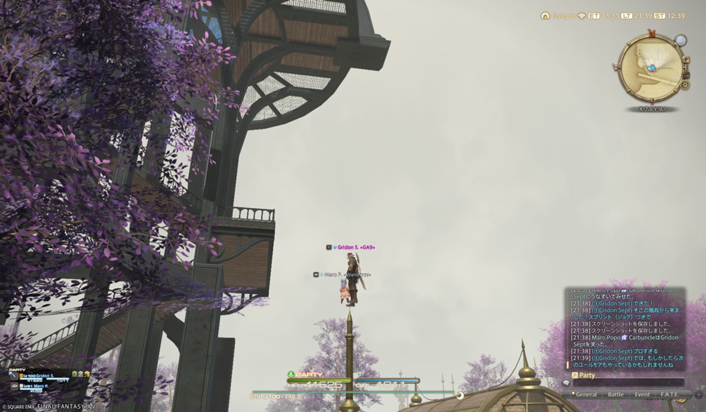 Gridon Sept 日記「いろいろな場所に登ったり下りたりしました」 | FINAL FANTASY XIV, The Lodestone