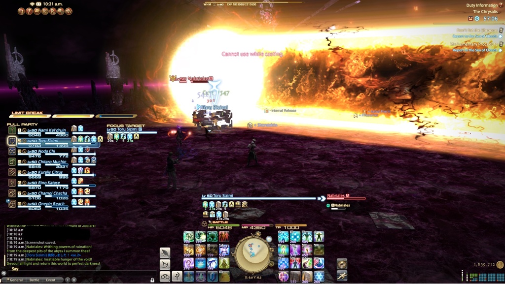 Eden Hana Blog Entry `My UI w/ HUD Layout` | FINAL FANTASY XIV, The Lodestone