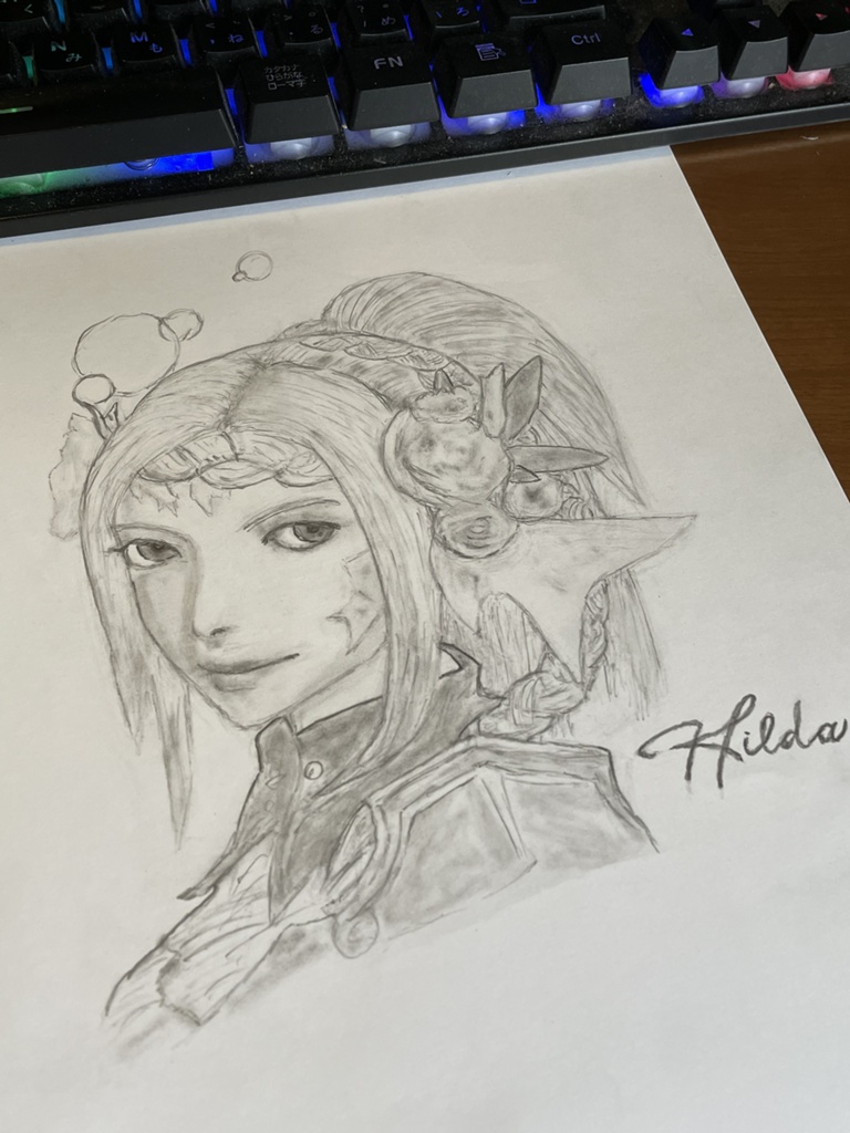 Hilda Beatrice Blog Entry `フレさんを描いてみた①` | FINAL FANTASY XIV, The Lodestone