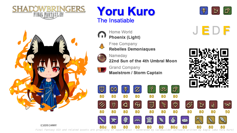 Yoru Kuro Blog Entry `Yoru's ID card` | FINAL FANTASY XIV, The Lodestone