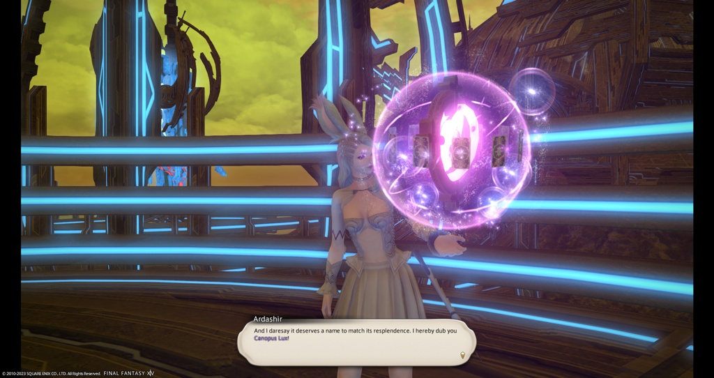 Glow Lockhart Blog Entry `Canopus LUX Check!` | FINAL FANTASY XIV, The ...