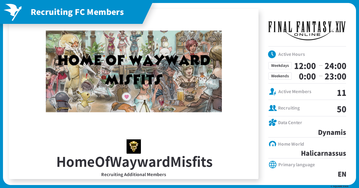 Recruiting HomeOfWaywardMisfits Members (Community Finder) | FINAL ...