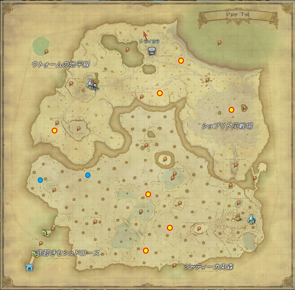 Row Row 日記「【7.0】黄金モブ座標マップ」 | FINAL FANTASY XIV, The Lodestone