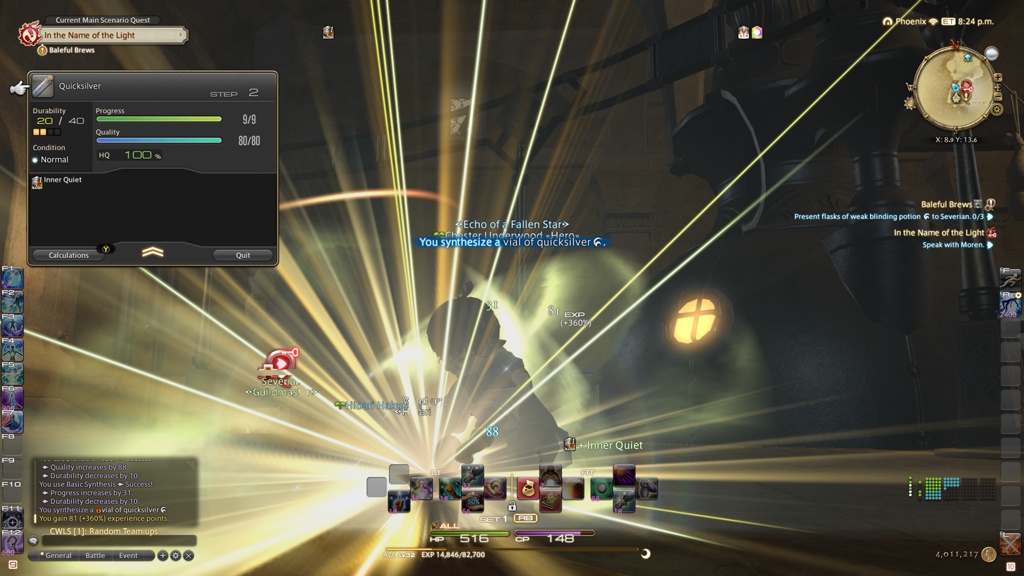 Chester Underwood 日記「Levelling up Alchemy fast」 | FINAL FANTASY XIV, The Lodestone