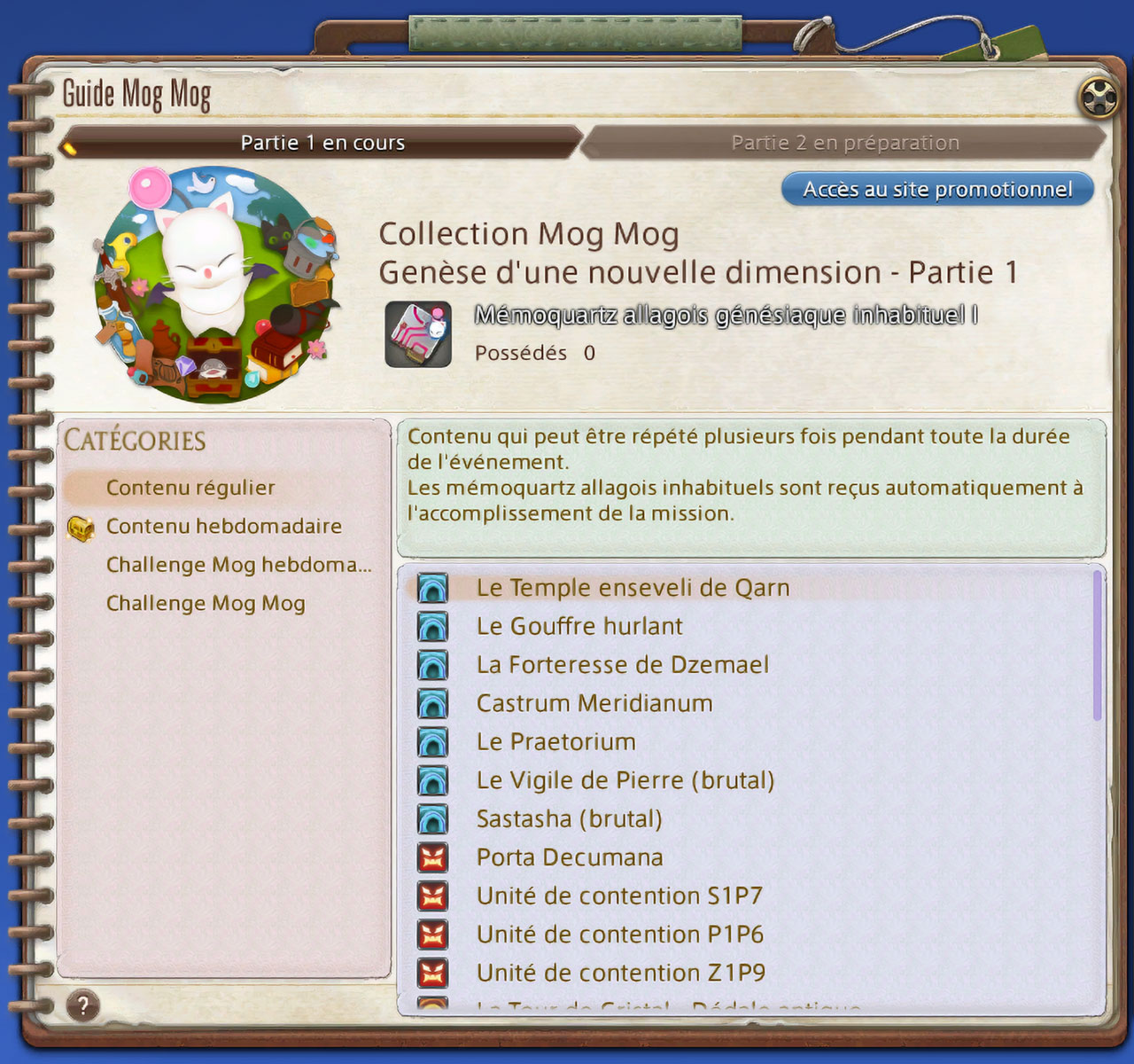 Collection Mog Mog Genèse d'une nouvelle dimension - Partie 1 | FINAL ...